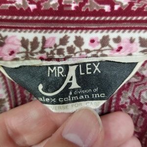 Vintage | Tops | Vintage Rose Floral Button Up Blouse 7s Vibes | Poshmark